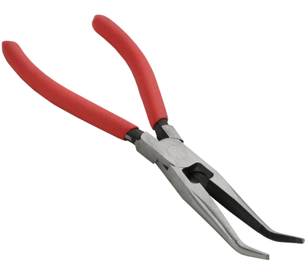 8" Bent Needle Nose Pliers - P-Line