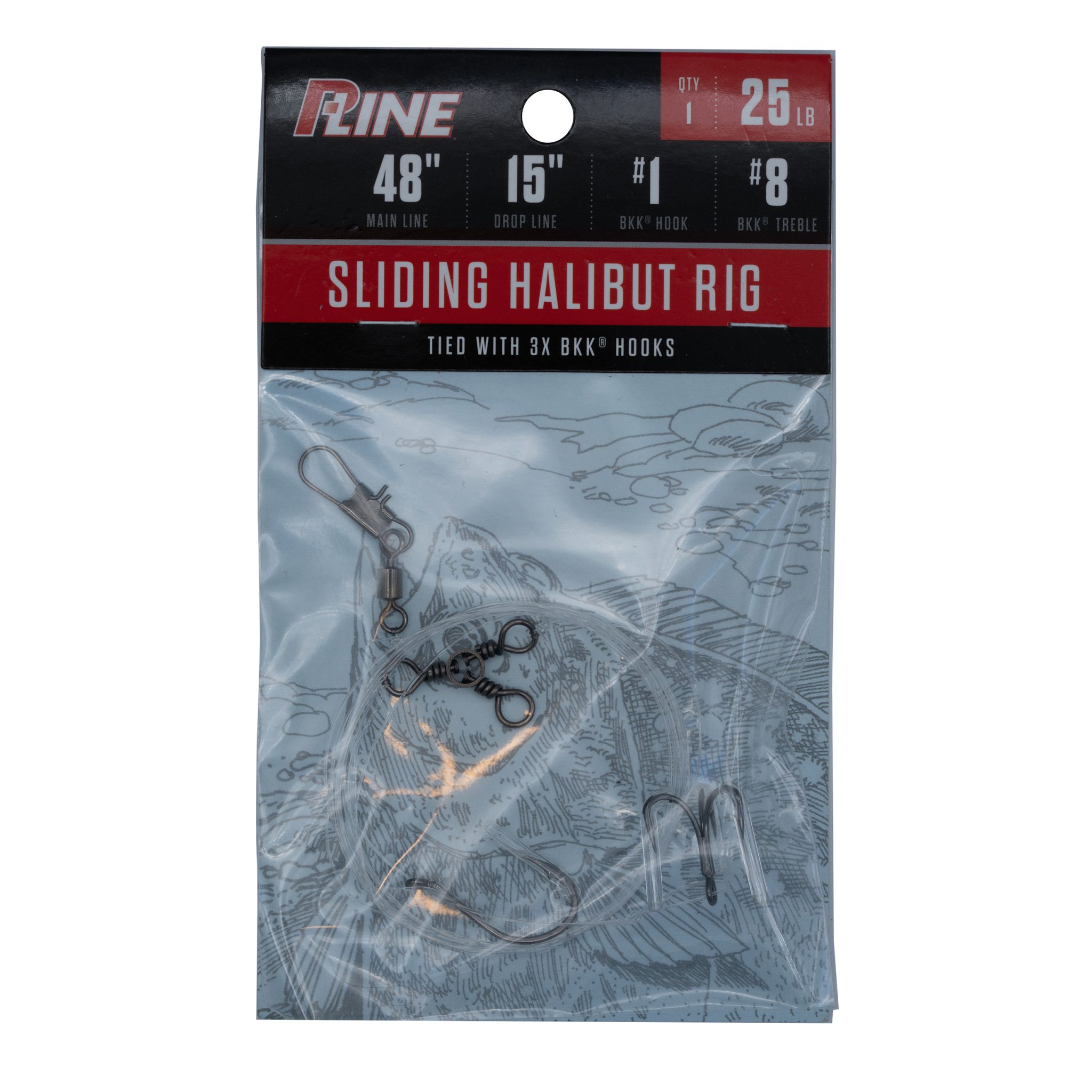 Sliding Halibut Rig with BKK® Hooks - P-Line